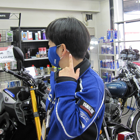 控え目デザインの『YAMAHAマスク』が入荷しました！ | R-ASAP!